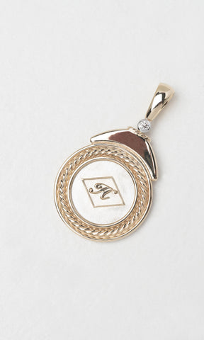 9K Gold Coin Holder Pendant | Hogans Family Jewellers