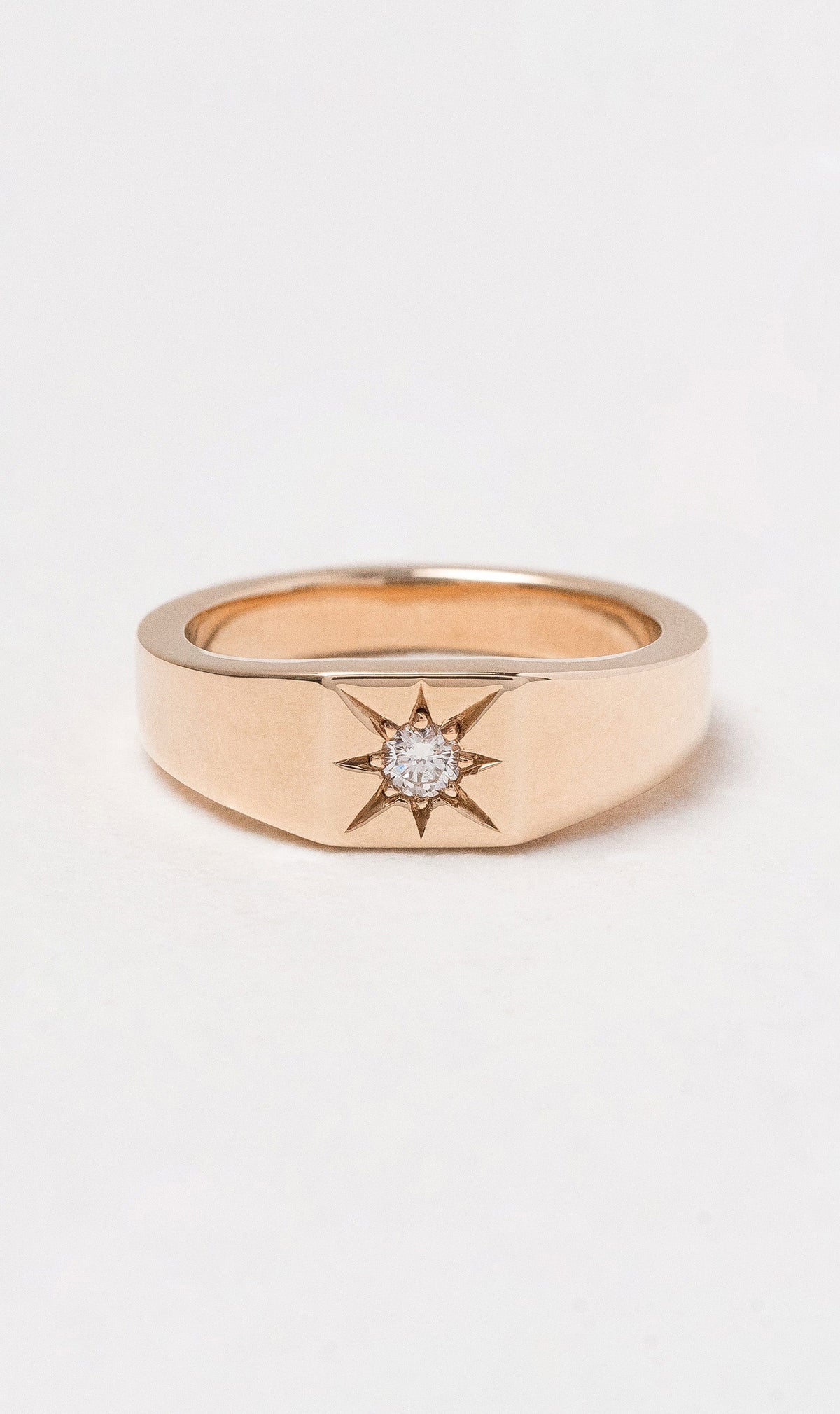 9K RG Square Signet Ring | Hogans Family Jewellers